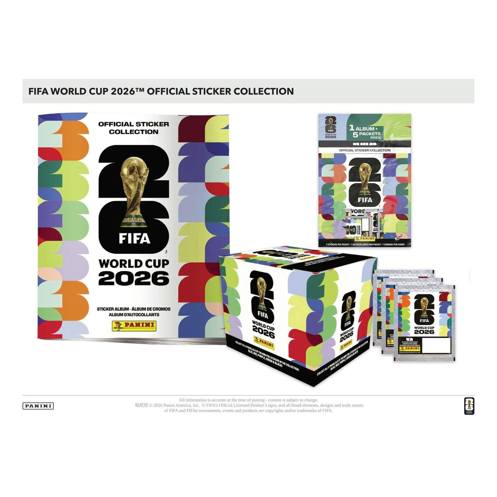 2026 Panini FIFA World Cup Sticker Collection Box (50 Packs) – King ...