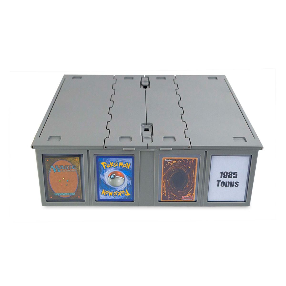 BCW Collectible Card Storage Bin - 3200 Card Gray Red Blue Green Yellow ...